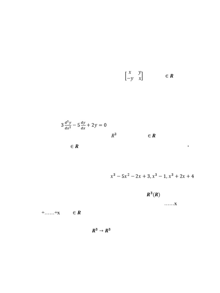 2nd Assignment MATH 107 Linear Algebra, B.Tech (1) | PDF
