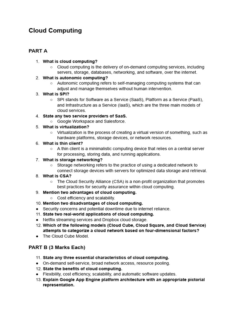 Cloud Computing | PDF | Cloud Computing | Software As A Service