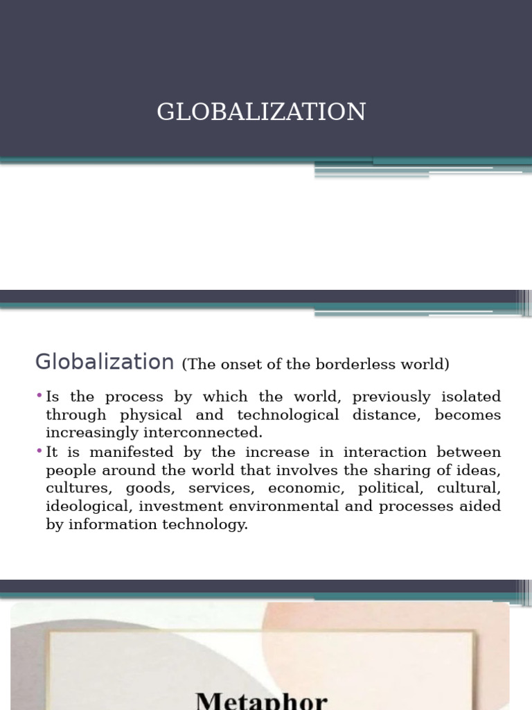 The Task of Defining Globalization | PDF | Globalization | Homogeneity And Heterogeneity