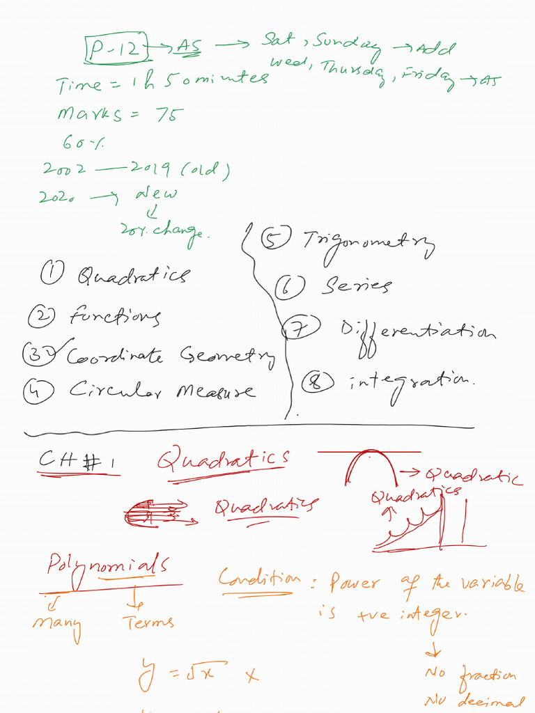 A Levels Math Notes | PDF