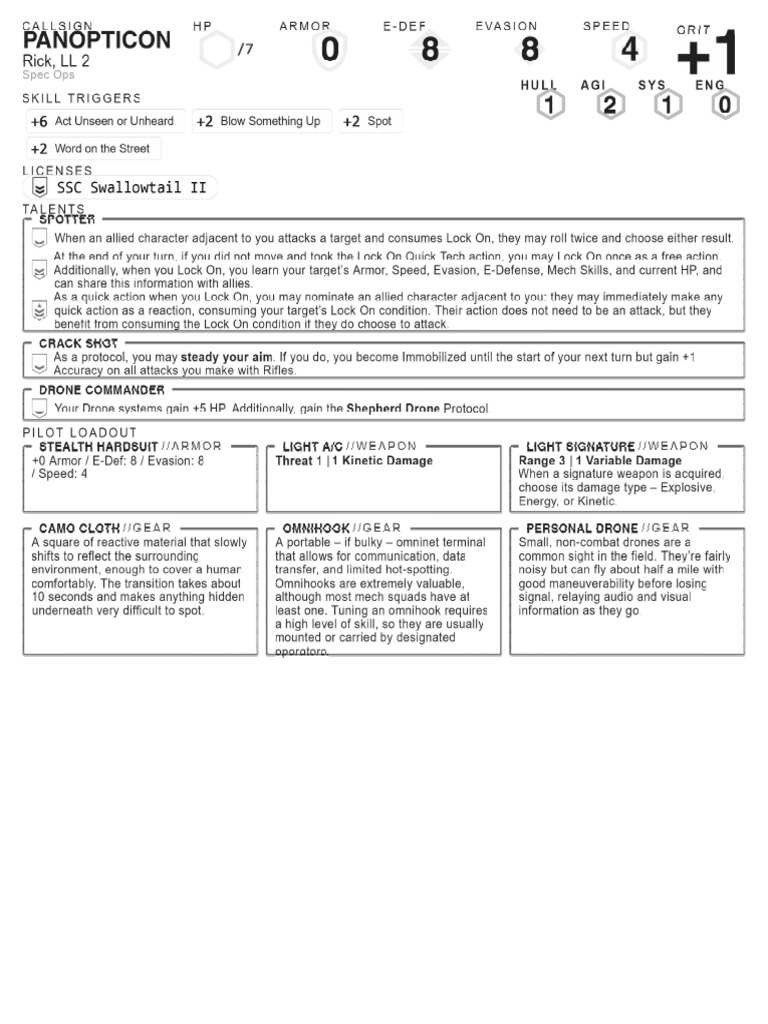 Lancer Swallowtail Pre-Gen | PDF | Language Arts & Discipline | Foreign ...
