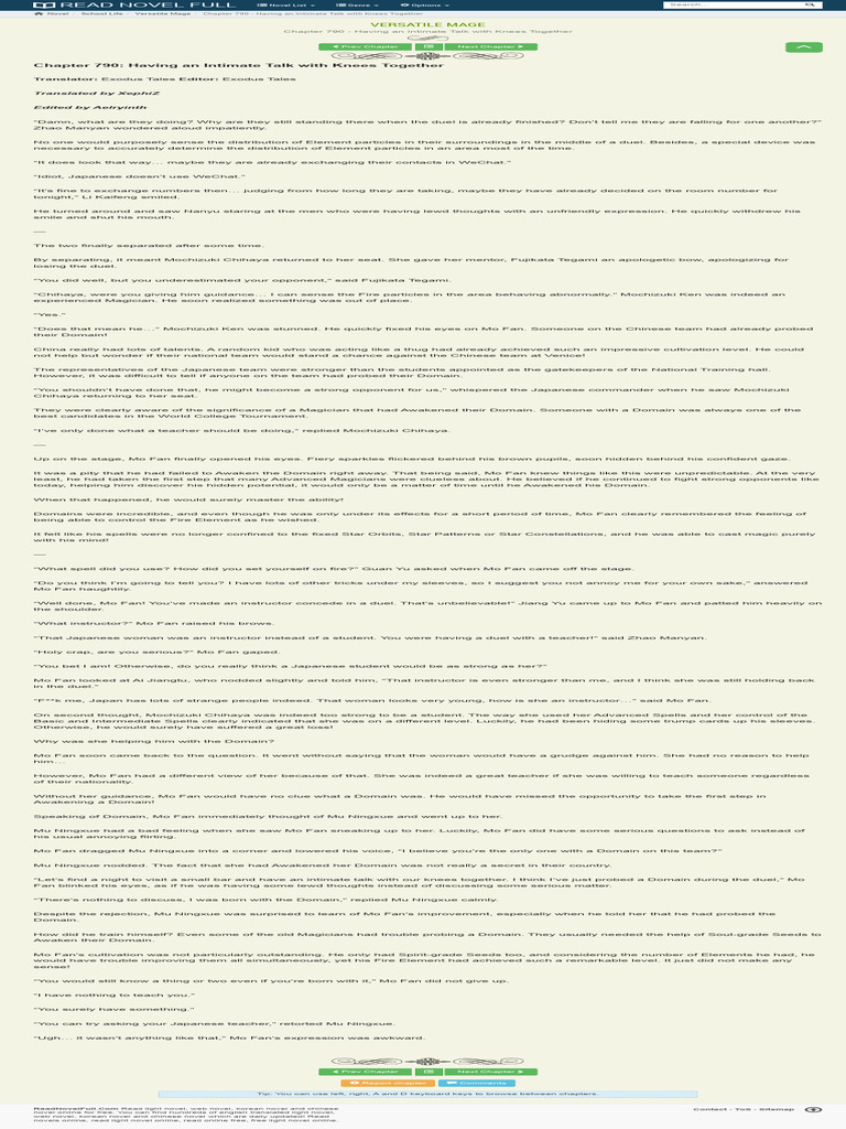 Versatile Mage Chapter 790 | PDF | Language Arts & Discipline | Young Adult