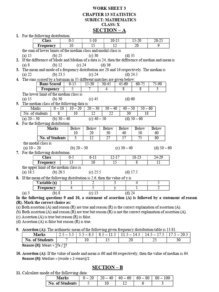 Worksheet 3 Statistics | PDF | Mean | Obesity