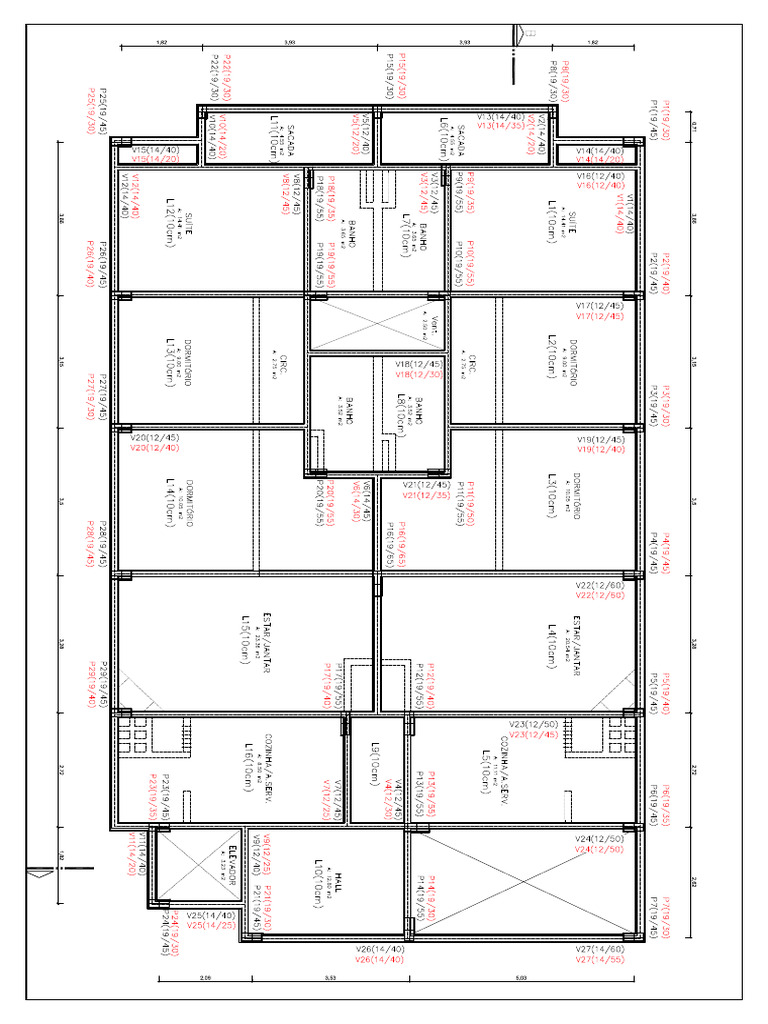 Planta de Formas Completa Com Aqrquitetonico Original Sem Escala A3 | PDF