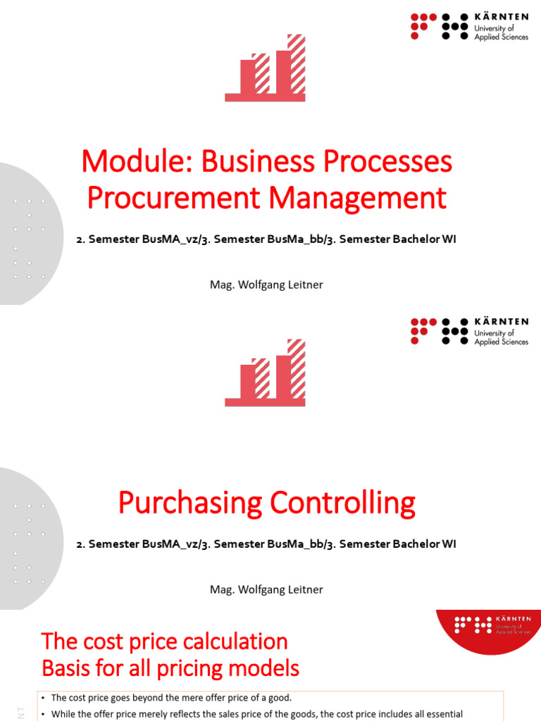 Procurement Controlling | PDF | Hedge (Finance) | Prices