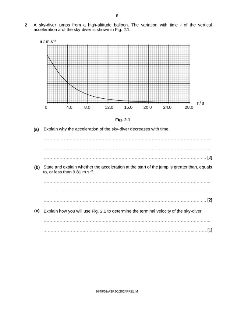 2024 ASRJC Prelim Physics Paper 3 (Dragged) 3 | PDF | Science & Mathematics