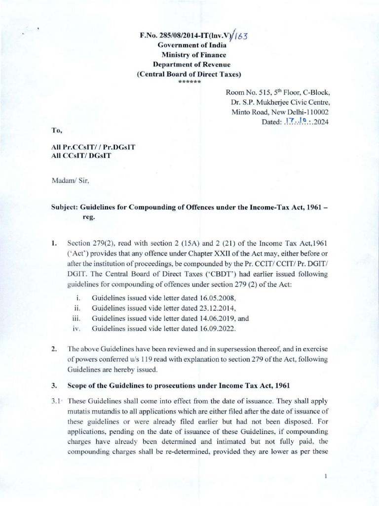 Guidelines For Compounding of Offences | PDF | Prosecutor | Common Law