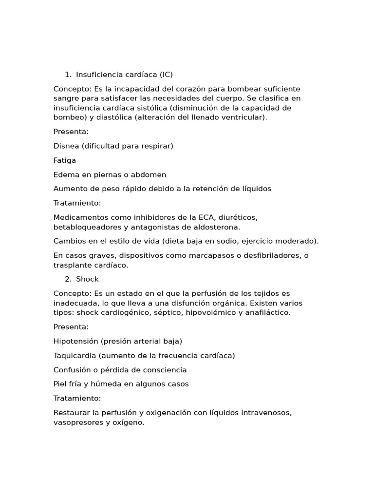 Tarea Pato Hemodinamico | PDF | Insuficiencia cardíaca | Embolia