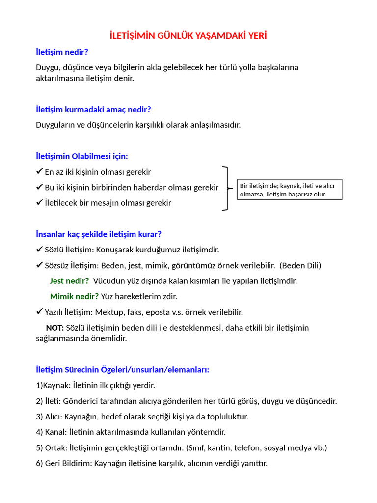 Ders Notu | PDF