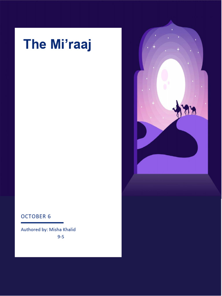 mairaj event | PDF | Prophets And Messengers In Islam | Muhammad