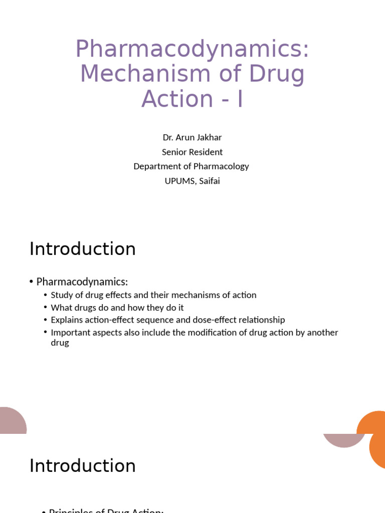 Pharmacodynamics: Drug Action Mechanisms | PDF | Cell Signaling ...