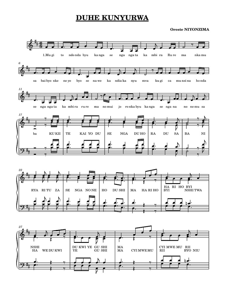 Duhe Kunyurwa 045706 | PDF
