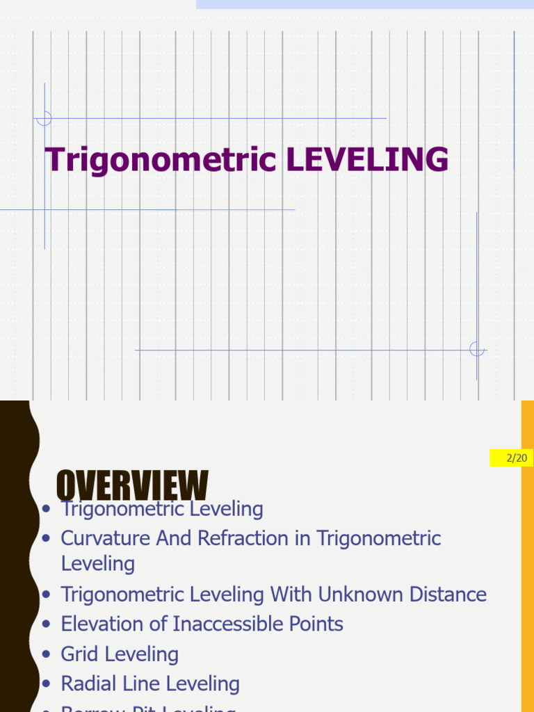 Trigonometric Leveling | PDF | Geometry | Elementary Geometry