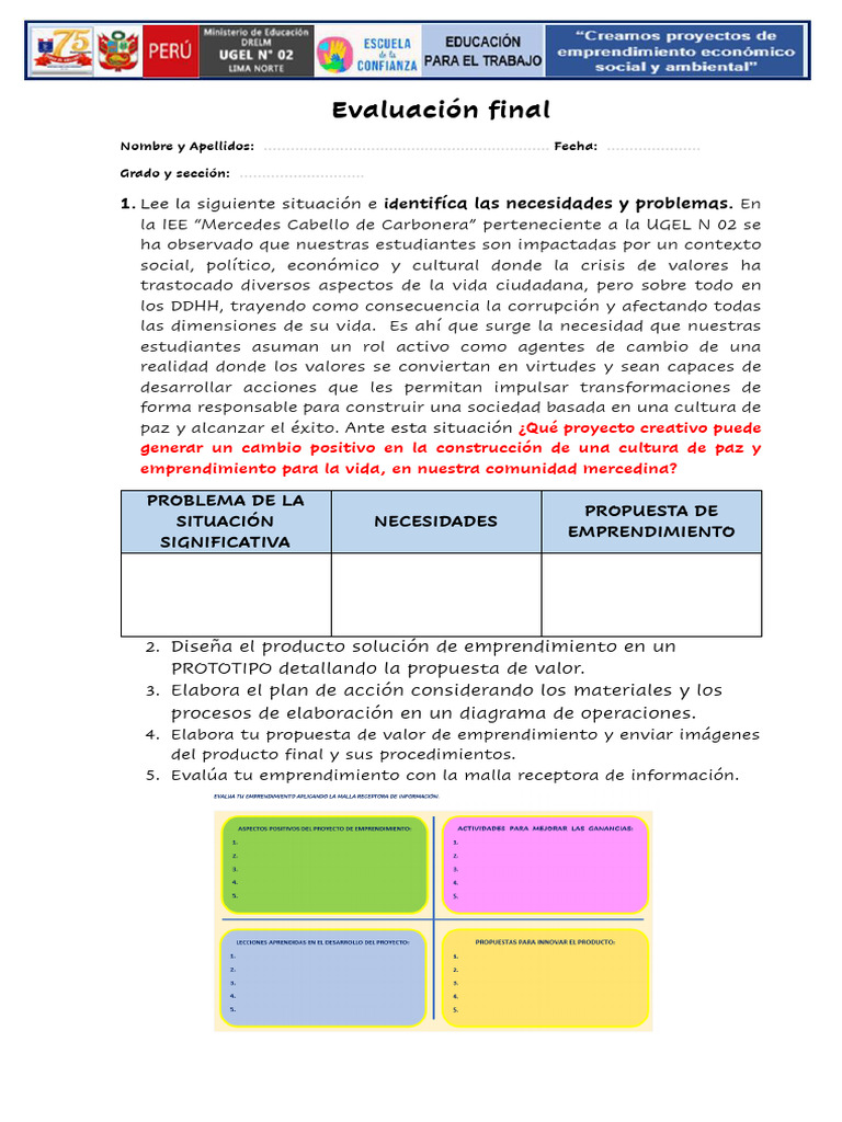 Evaluación final | PDF