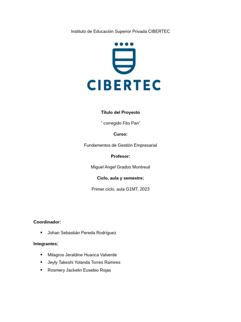 FITO PAN Torres Ramírez Jeyli Takeshi | PDF | Business | Análisis FODA