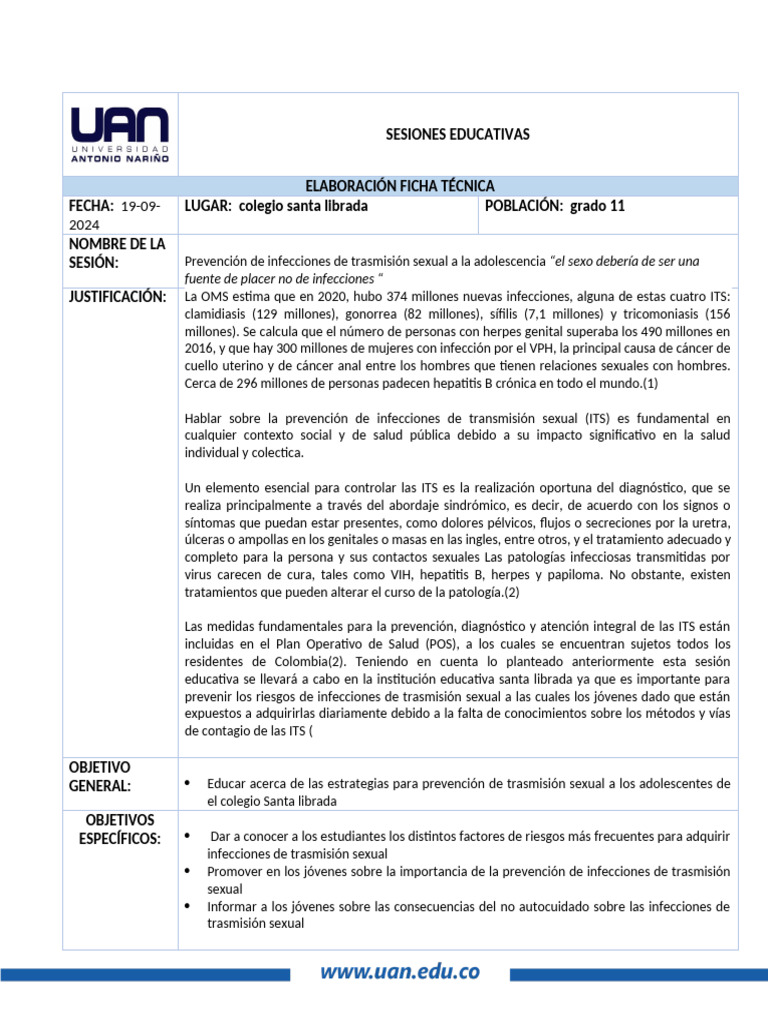 ITS GRUPO 6 APS PDF Infecci n Transmitida Sexualmente Sexualidad