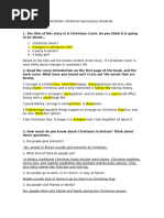 A Christmas Carol Stave 1 Quiz | PDF | Ebenezer Scrooge | Jacob Marley