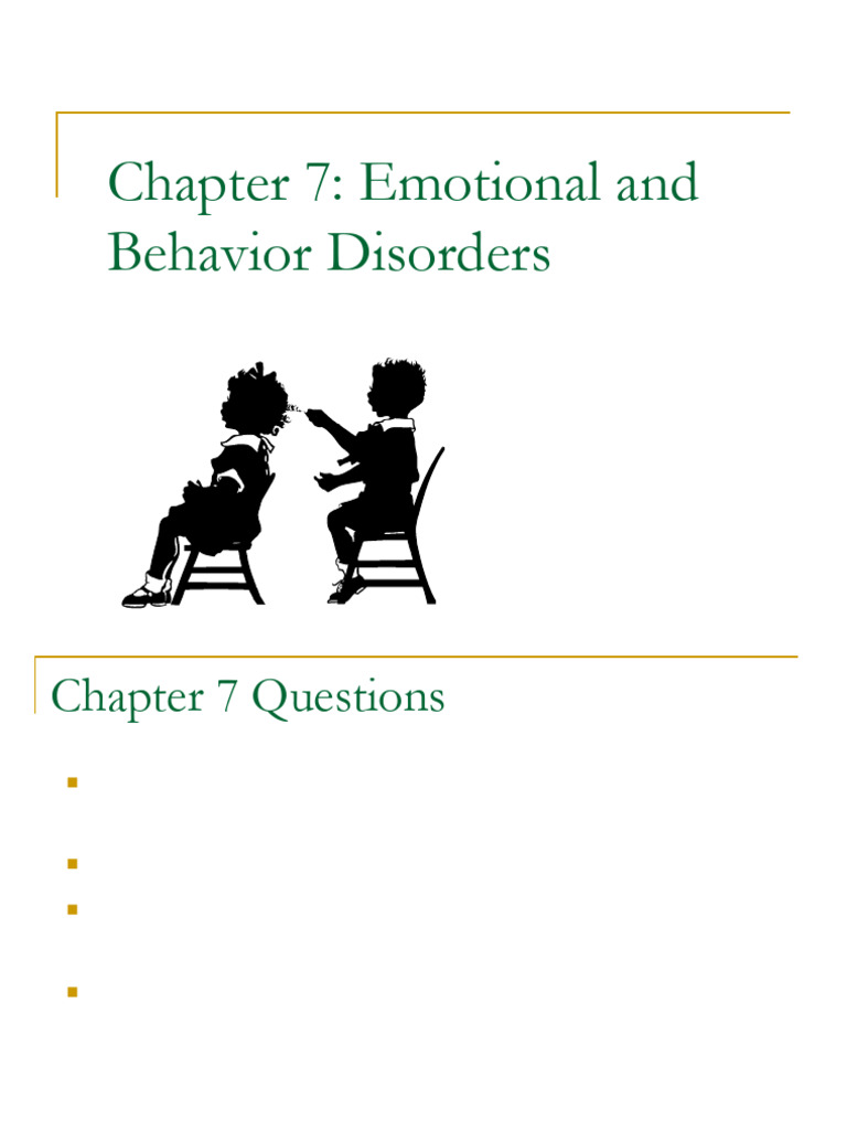 4.behaviour disorder | PDF | Behavior | Mental Disorder