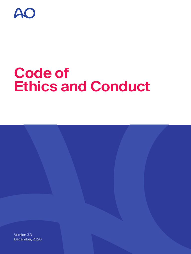 AO Foundation Code of Ethics 2020 | PDF | Bribery | Intellectual Property