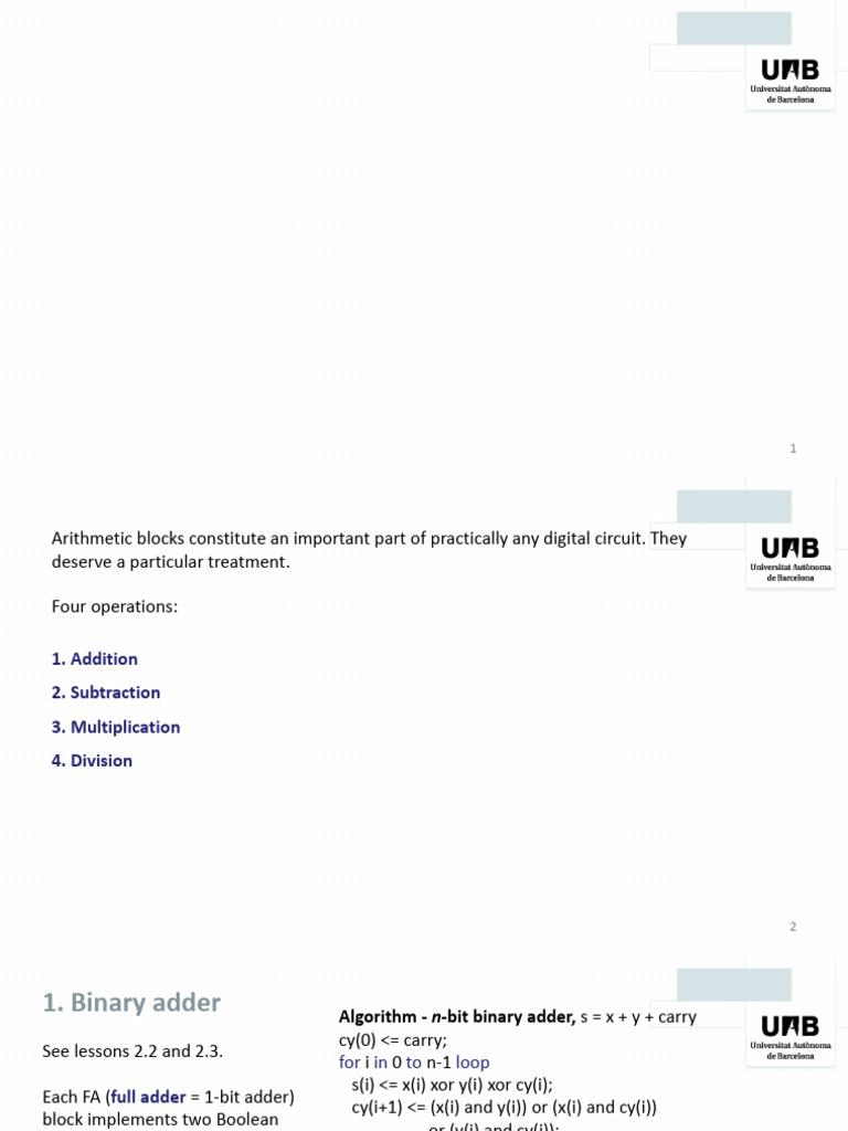 Course2week4 Adder Subtractor Pdf Vhdl Data Type 6561
