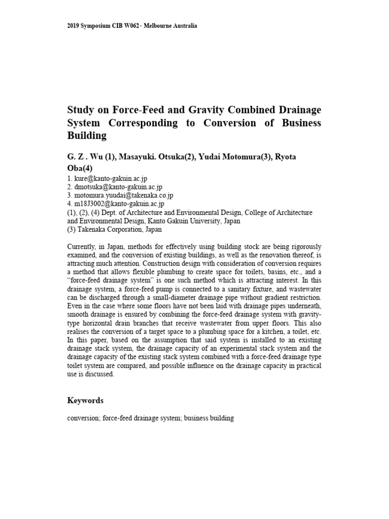 Pages From CIBW062 - 2019 - Study-on-Force-Feed-and-Gravity-Combined ...