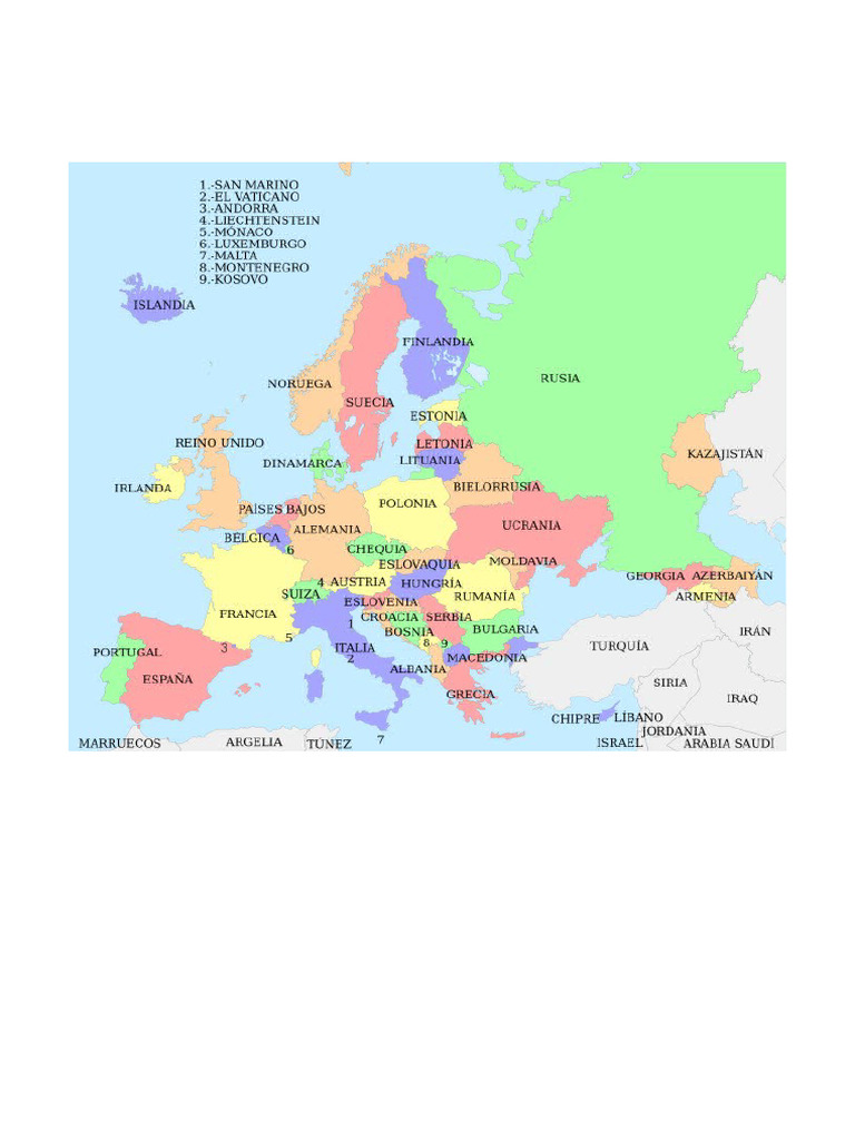 Mapa Pol Eur 1 | PDF