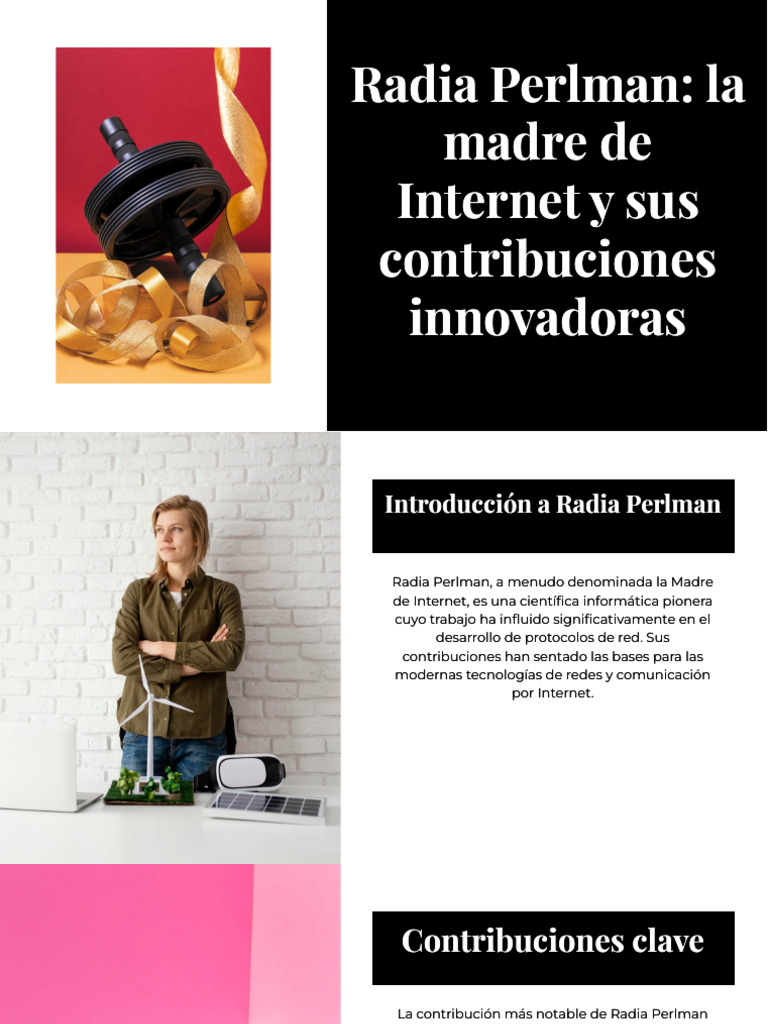 Slidesgo Radia Perlman The Mother of The Internet and Her ...