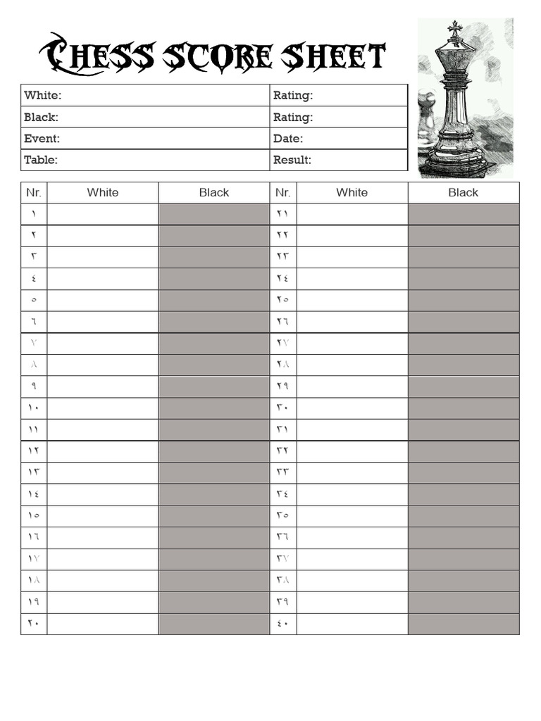 Score Sheet 2 | PDF