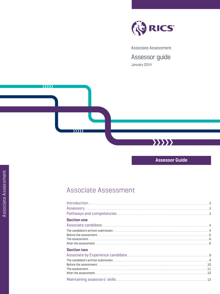 RICS Associate Assessor Guide | PDF | Learning | Judgment (Law)