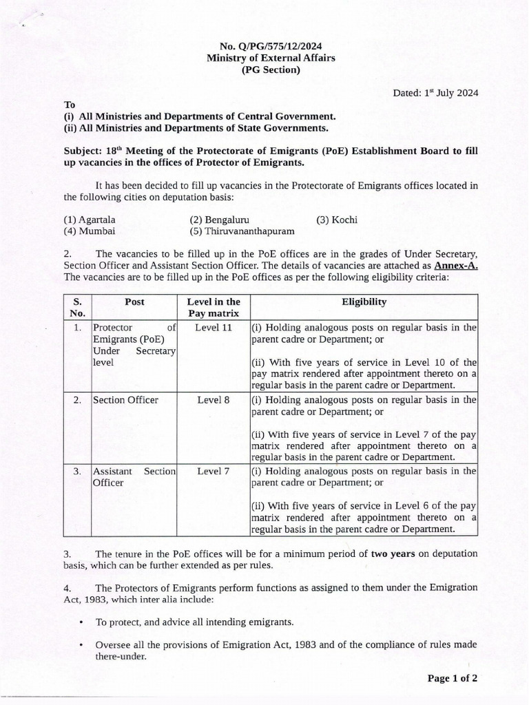 Ministries 18th PoEEB 0207 | PDF