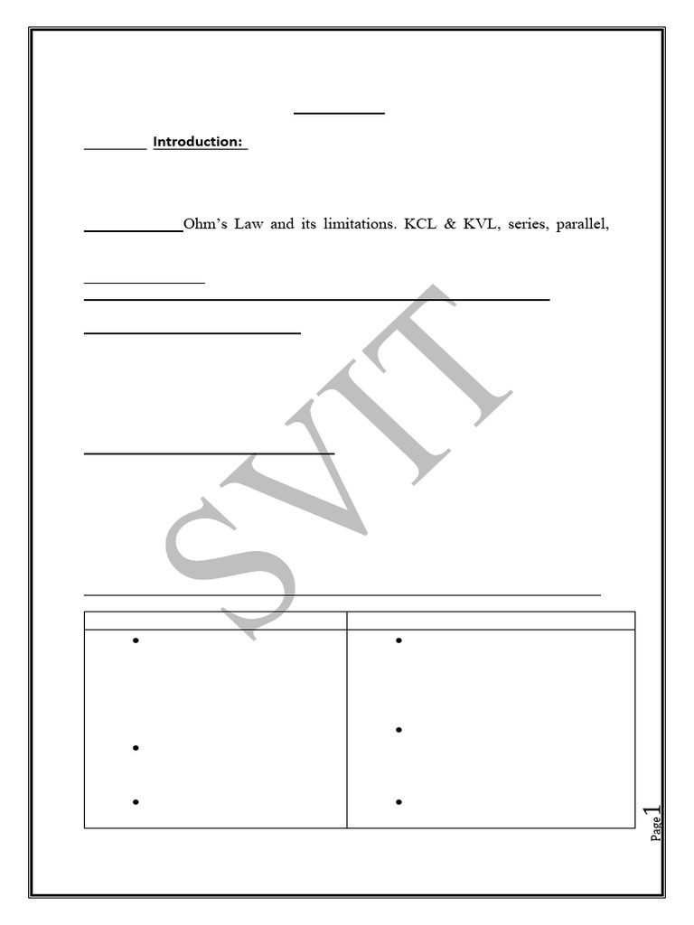 Introduction To Electrical Engineering Besck104b 2022 Vtu Notes | PDF ...