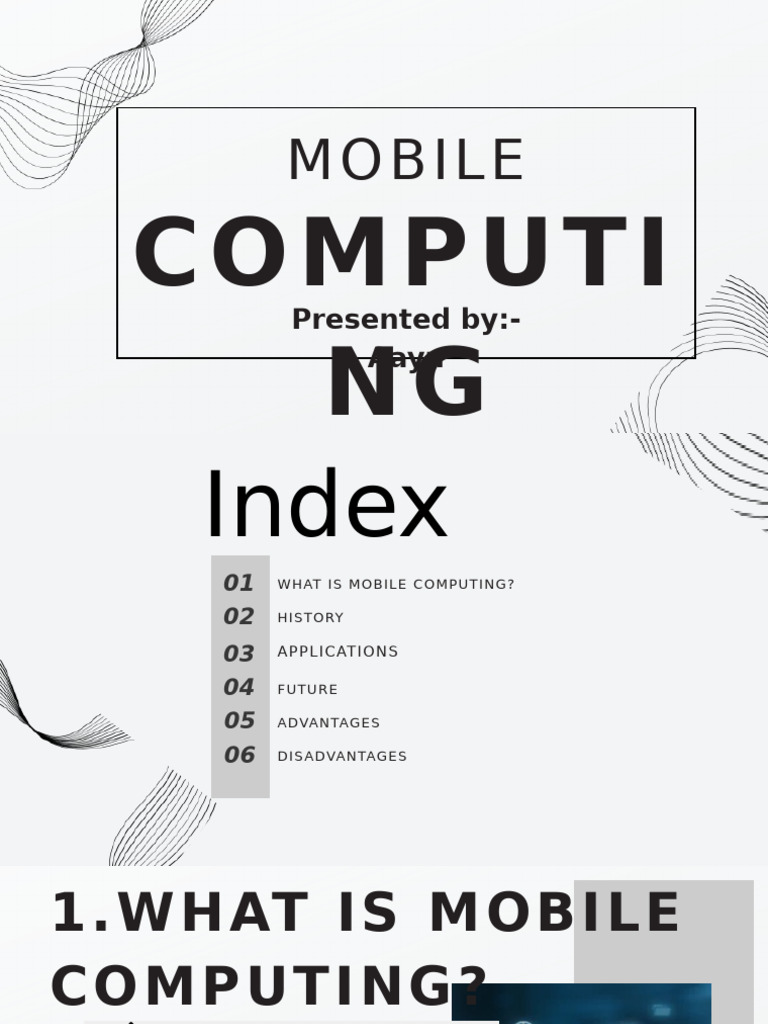 Mobile computing | PDF | Mobile App | Mobile Phones