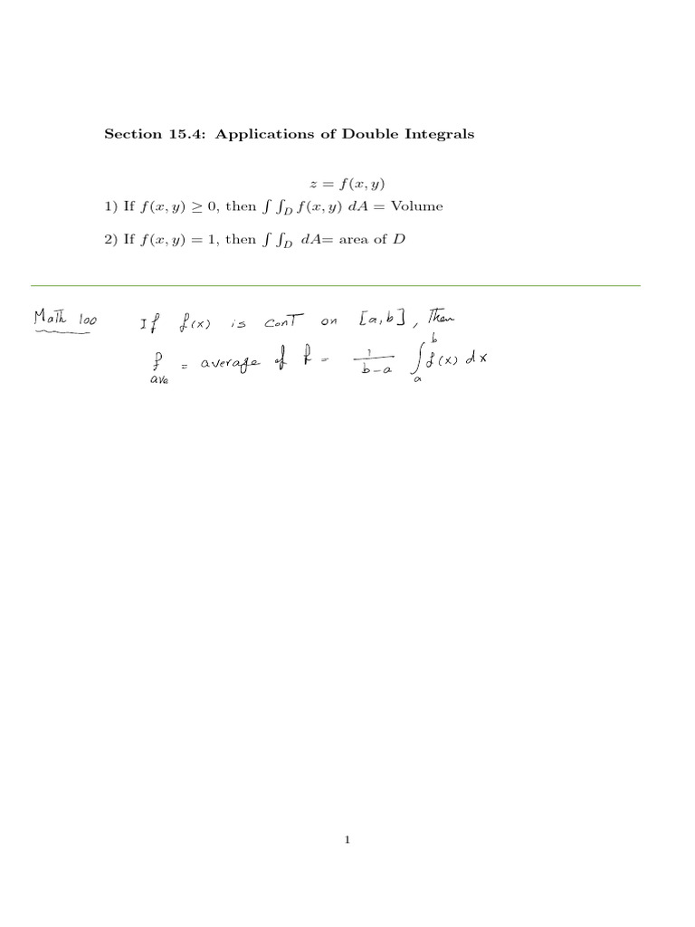 Calculus: Double Integrals Explained | PDF | Teaching Methods ...