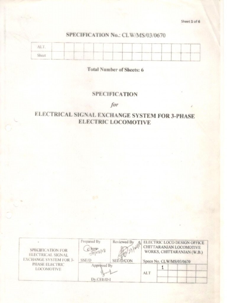 Signal Exchange System Specification | PDF