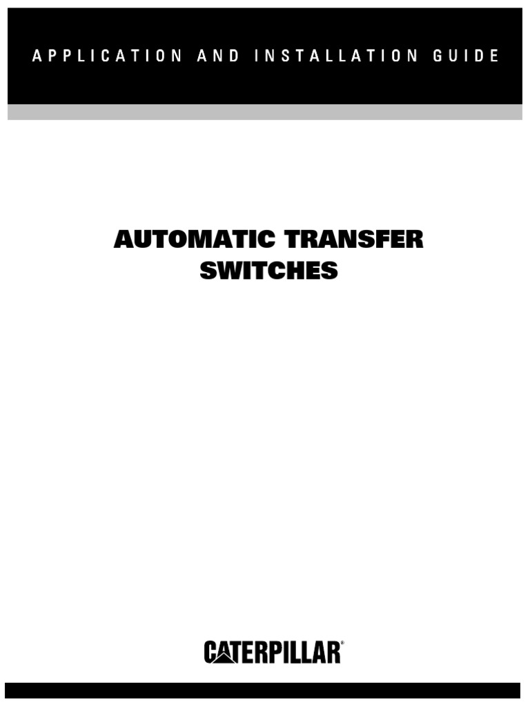 Automatic Transfer Switches | PDF | Switch | Manufactured Goods