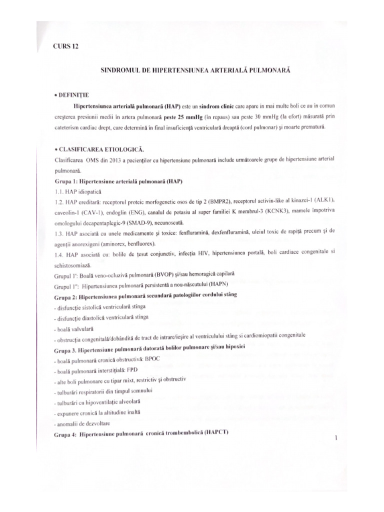 CURS 12 Pneumologie | PDF