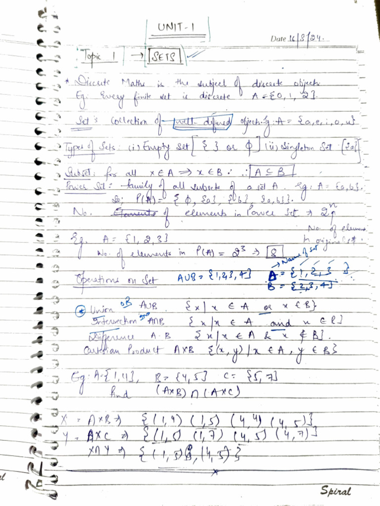 Discrete Mathematics Notes | PDF