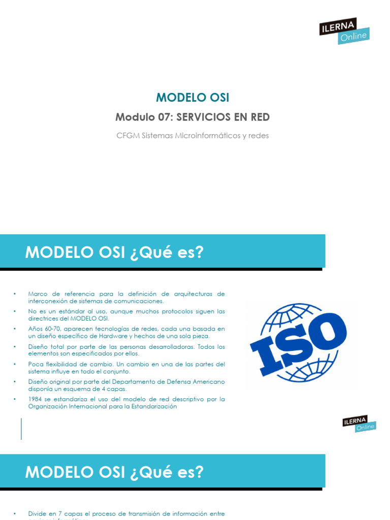 Modelo OSI | PDF | Modelo osi | Red de computadoras