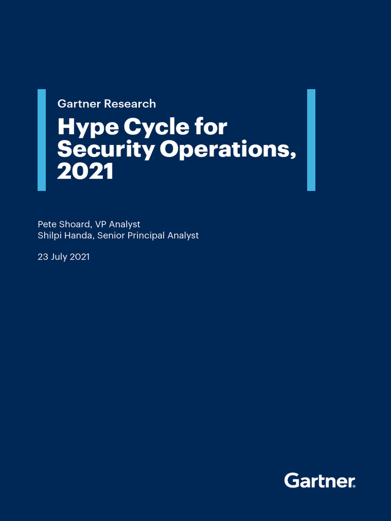 Hype Cycle For Security Operations 2021 | PDF | Security | Computer ...