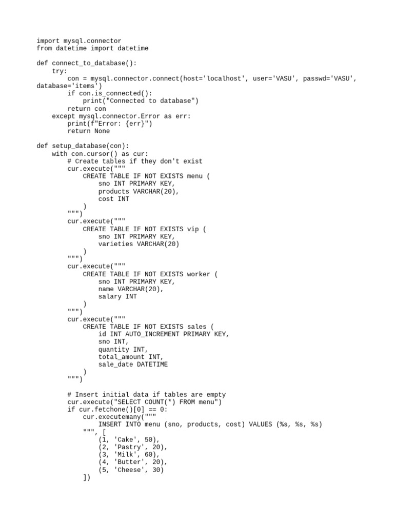 SWEET SHOP MANAGEMENT WITHOUT UI CODES | PDF | Computing