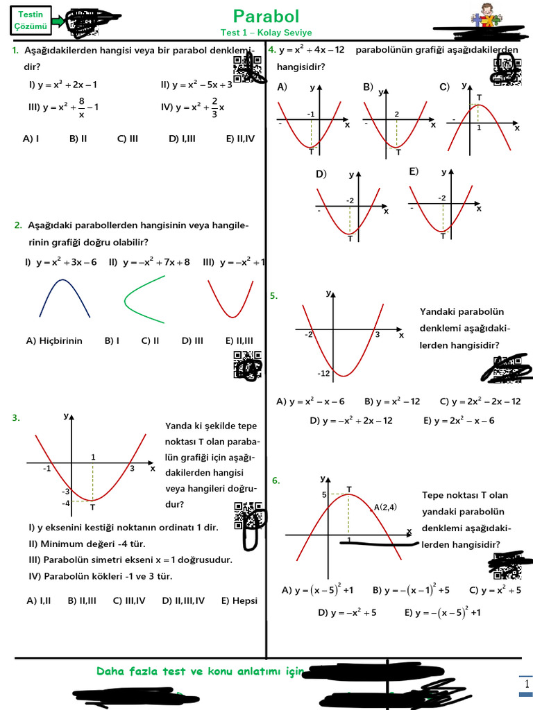 Parabol-Test-1-K 2 | PDF