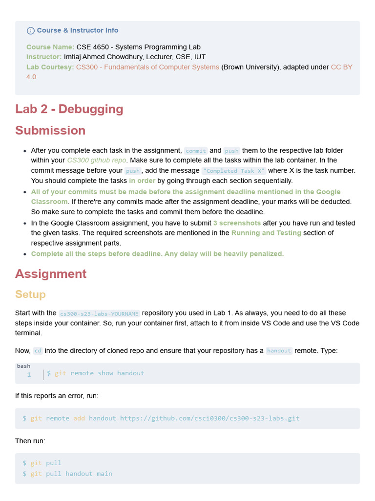 (Handout) Lab 2 - Debugging | PDF | Pointer (Computer Programming ... (Handout) Lab 2 - Debugging | PDF | Pointer (Computer Programming ...