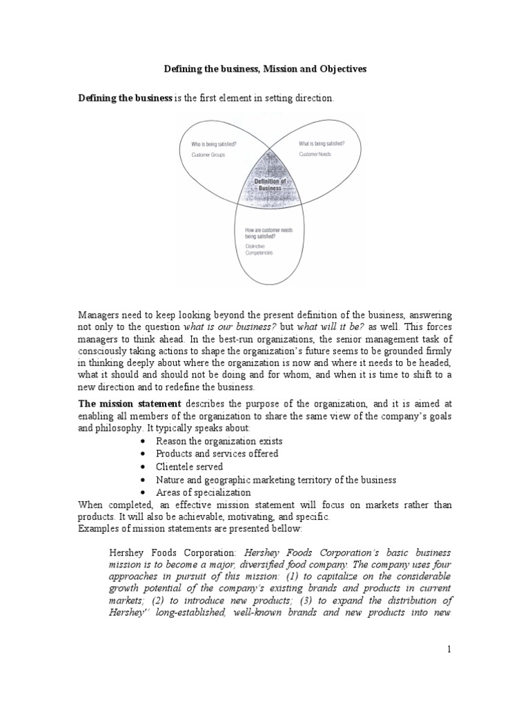 Defining Busines Mission Objectives Lesson 4 | PDF | Profit (Accounting ...