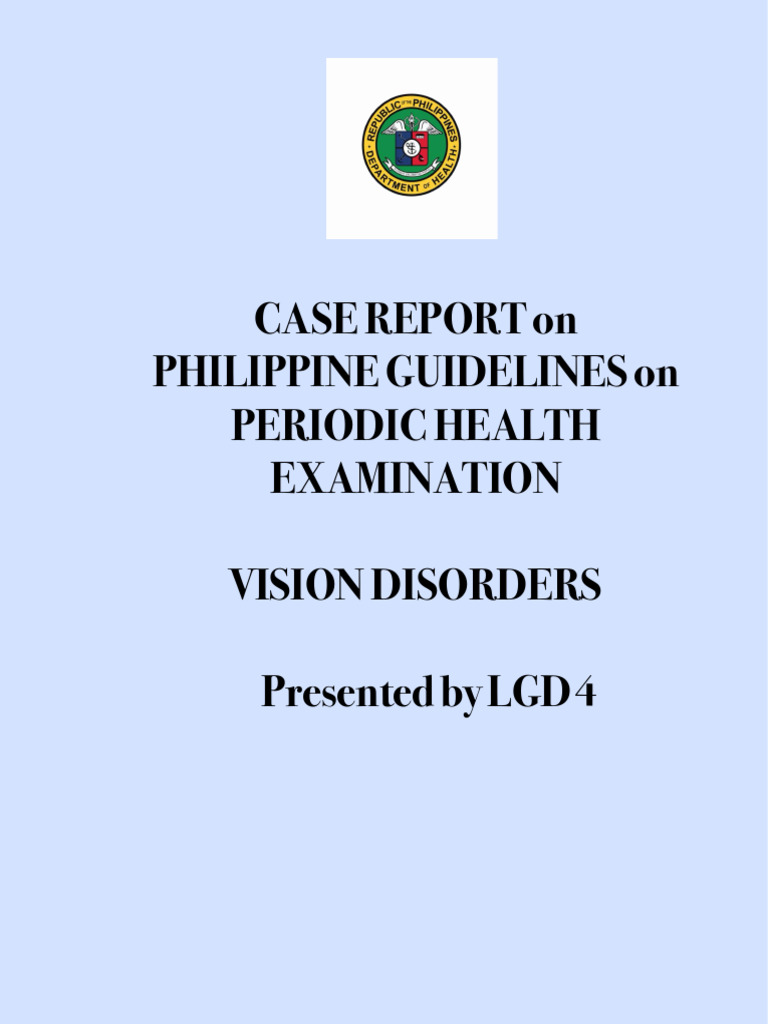 Philippine Vision Disorder Screening Guidelines | PDF | Ophthalmology ...