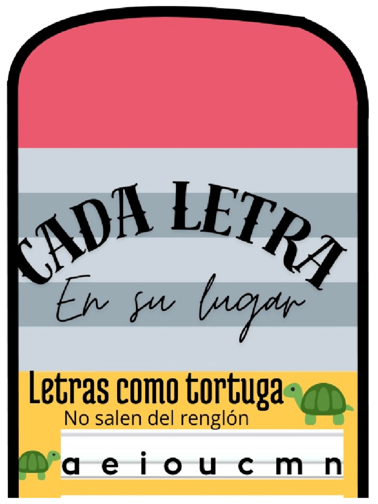 Lápiz Cada Letra en Su Lugar | PDF
