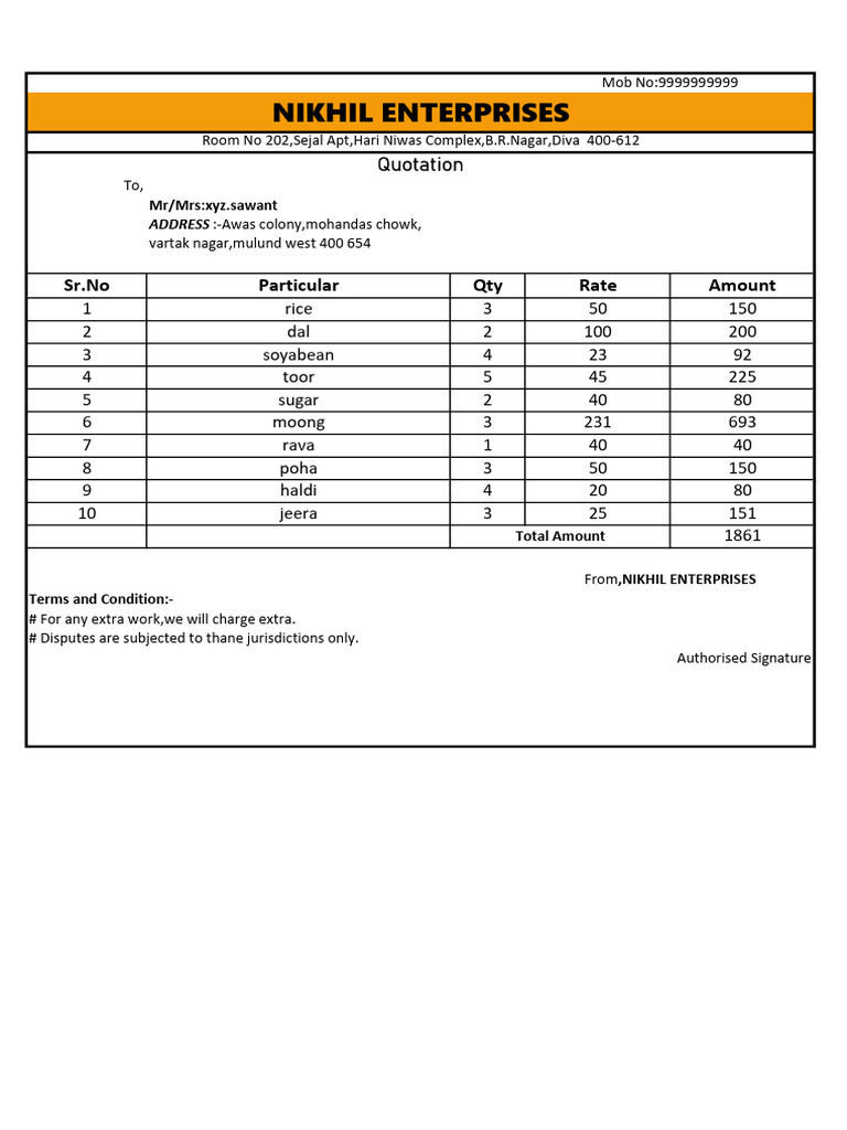 Nikhil Enterprises | PDF