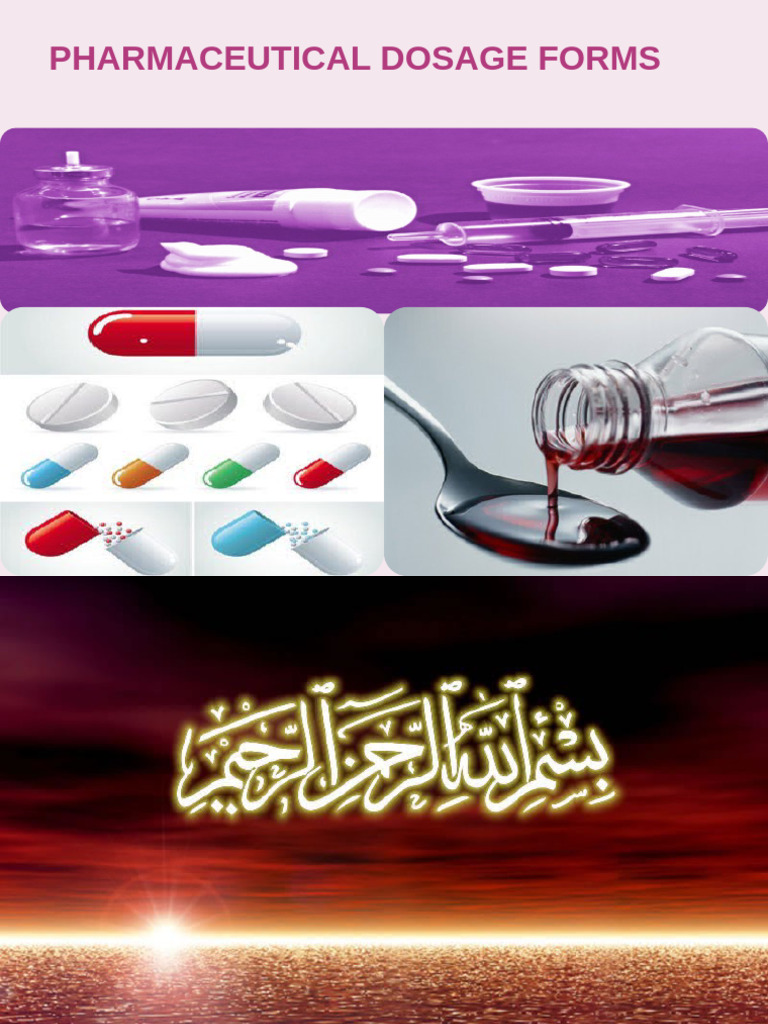 Dosage Form | PDF | Pharmaceutical Formulation | Tablet (Pharmacy)