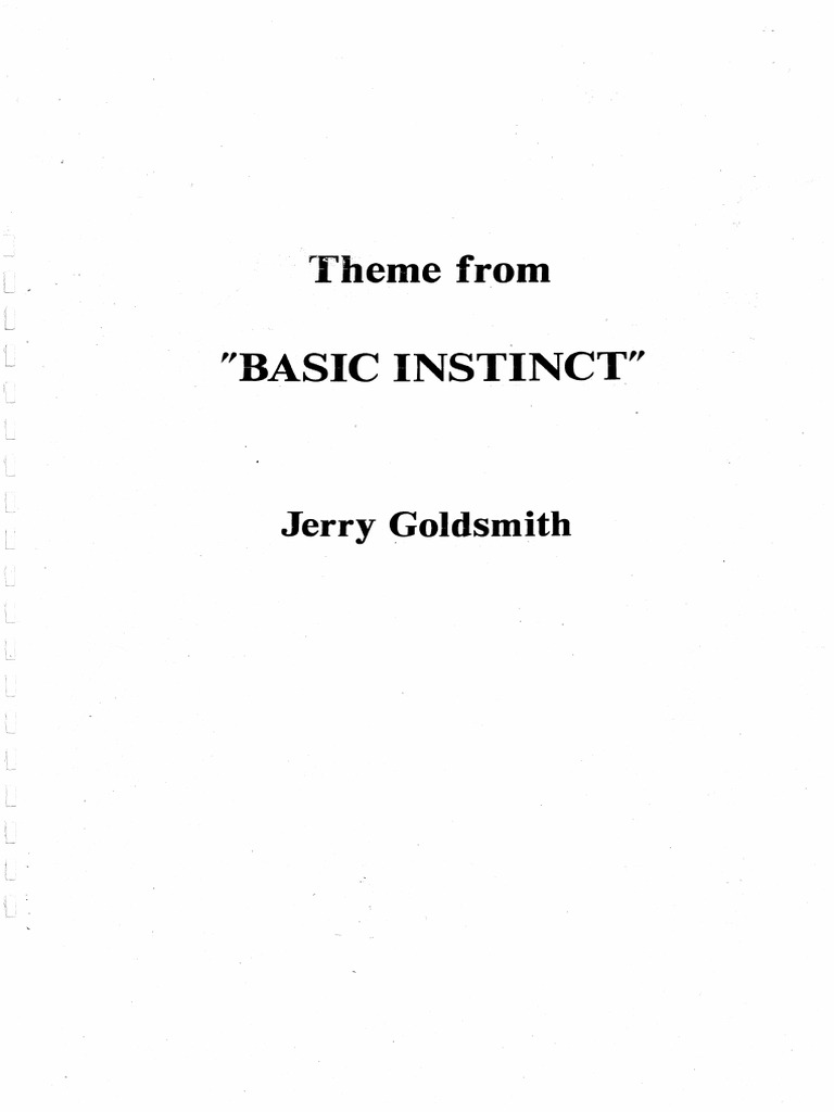 Jerry Goldsmith - Basic Instinct - Theme | PDF