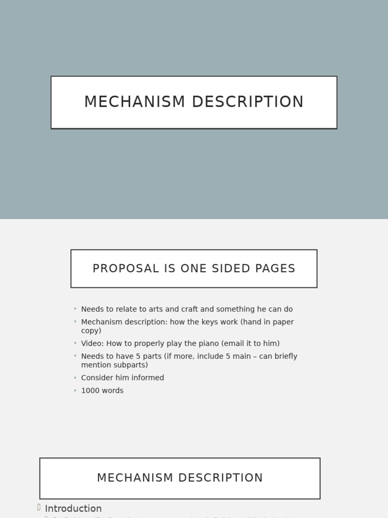 4a - Mechanism Description | PDF