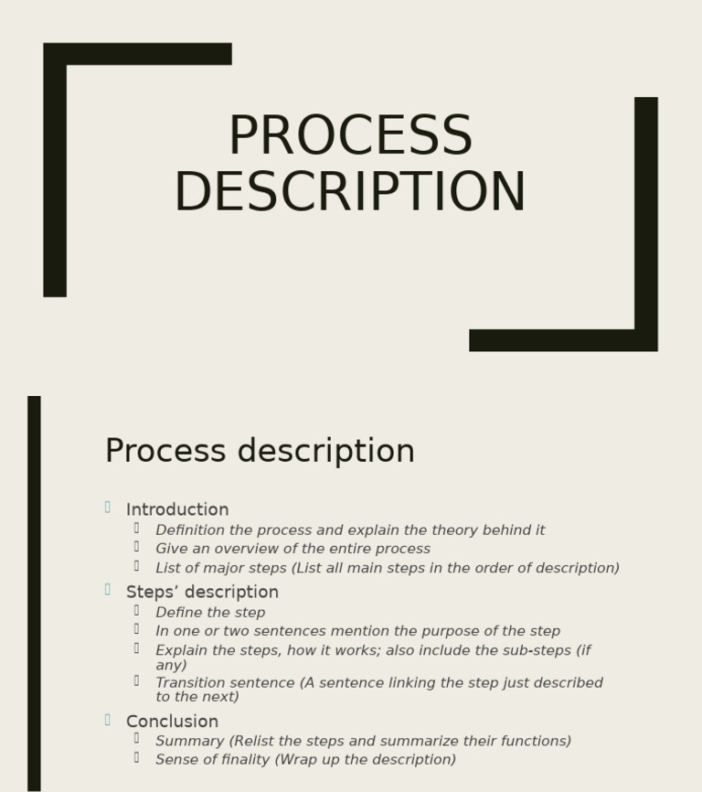 4b - Process Description | PDF